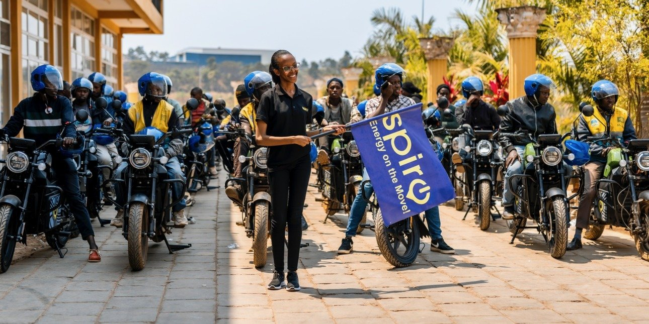 Spiro Celebrates Sustainable Mobility with 150-Rider Drive Through Rwanda