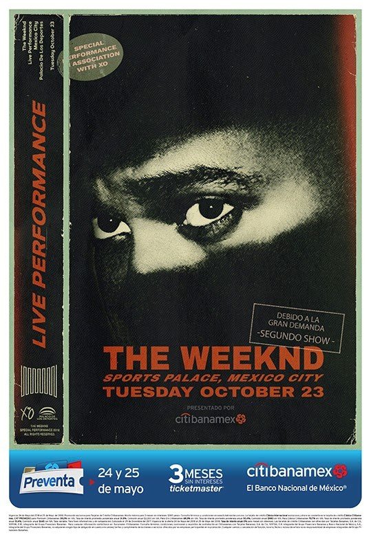 The Weeknd anuncia segundo concierto en México